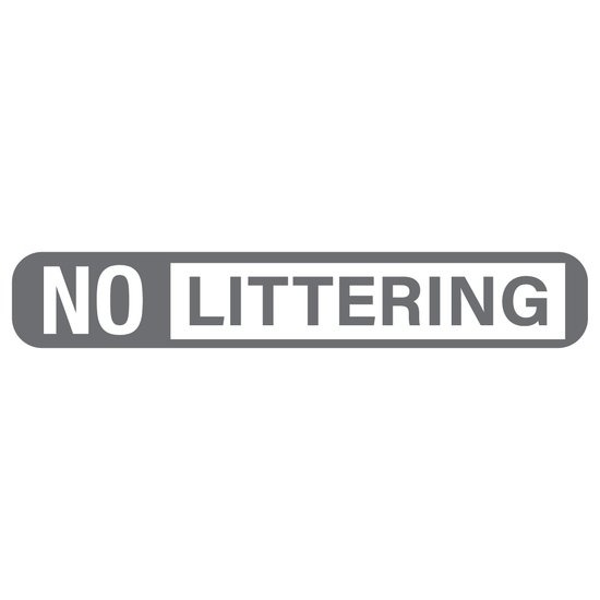 No Littering – Shop Vinyl Design