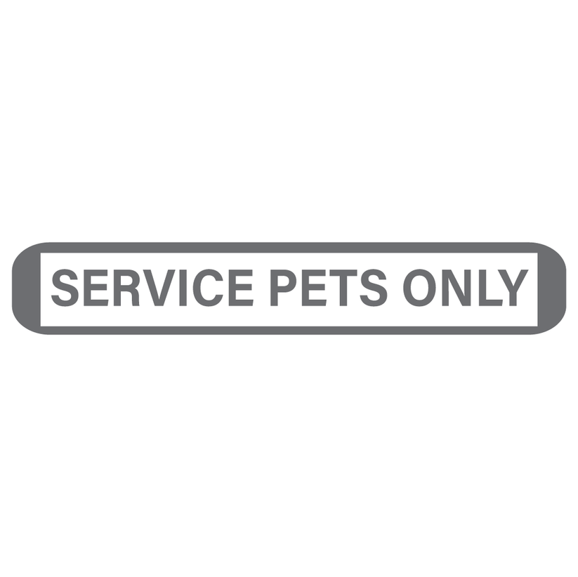 Service Pets Only – Shop Vinyl Design