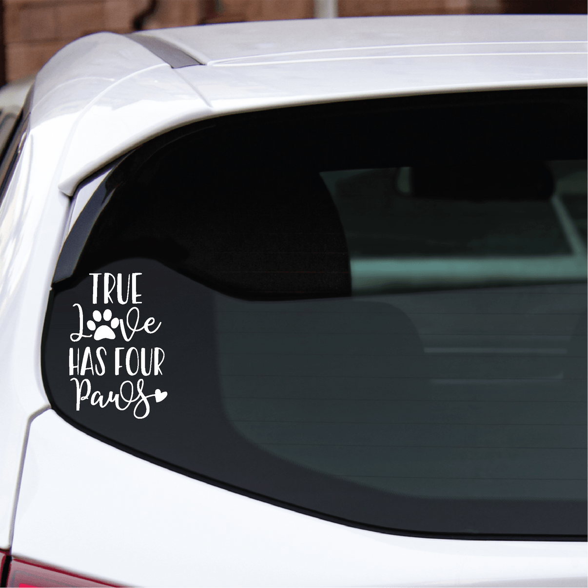 True Love Has Four Paws Vinyl Graphic Decal by Shop Vinyl Design – Shop ...